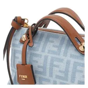 Fendi By The Way Soft Mini Denim Crossbody Bag