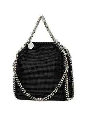 Stella McCartney Falabella Foldable Tote Bag With Chain Detail - Black