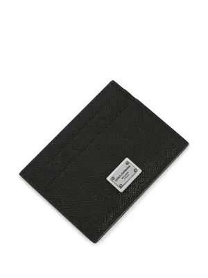 Dolce & Gabbana Card Holder With Logo Plaque - Black