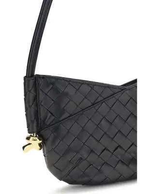 Bottega Veneta Mini Solstice Woven Leather Shoulder Bag - Blue
