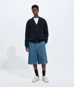 Bottega Veneta Atlantic Blue Denim Shorts - Mid Blue