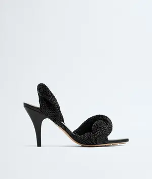Bottega Veneta Grace Slingback Sandal - Black