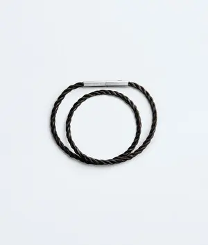Bottega Veneta Rope Leather Bracelet
