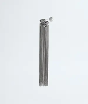 Bottega Veneta Fringes Single Earring - Silver
