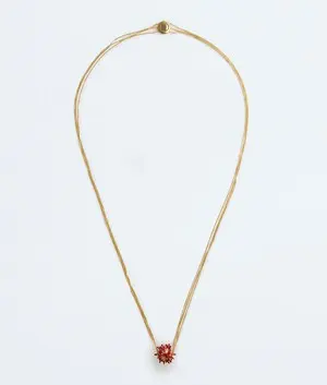 Bottega Veneta Sea Coral Pendant Necklace