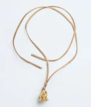 Bottega Veneta Drop Leather Necklace - Shore