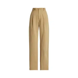 Ralph Lauren Fallon Pleated Cotton Chino Pants