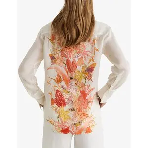 REISS X New York Botanical Garden Cilia Ramie Shirt