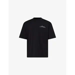 Amiri Ma Check-patch Skate Cotton-jersey T-shirt - Black