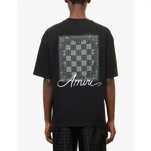 Amiri Ma Check-patch Skate Cotton-jersey T-shirt Xxl