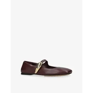 Bottega Veneta Leather Ballerina Flats