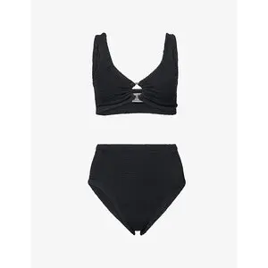 Hunza G Nadine Gold-hoop Bikini Set