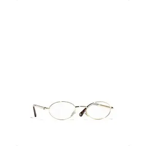 Chanel Ch2228h Oval-frame Metal Optical Glasses