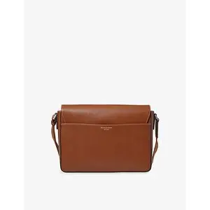 ASPINAL OF LONDON Reporter Leather Messenger Bag - Chestnut