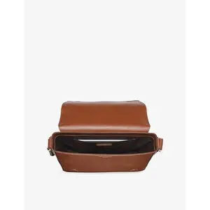 ASPINAL OF LONDON Reporter Leather Messenger Bag - Chestnut