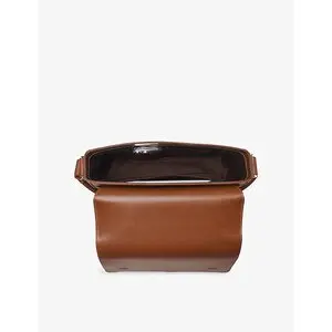 ASPINAL OF LONDON Reporter Leather Messenger Bag - Chestnut