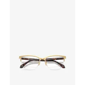 Versace Ve1304 Square-frame Metal Optical Glasses