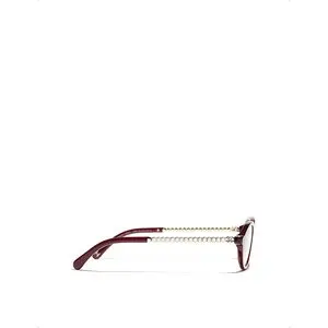 Chanel Ch3499ha Oval-frame Metal Optical Glasses