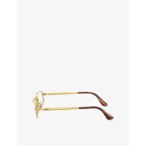 Ray-ban Rb3927v Rectangle-frame Metal Optical Glasses