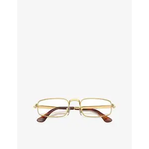 Ray-ban Rb3927v Rectangle-frame Metal Optical Glasses