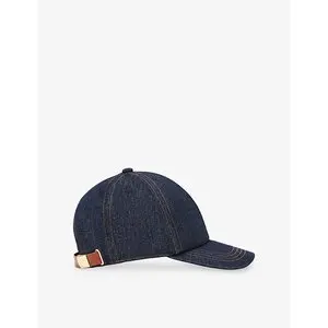 REISS Winnie Contrast-stitching Denim Cap