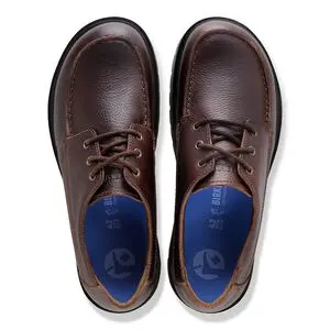 BIRKENSTOCK Highwood Moc Lace Low Natural Leather - Chocolate