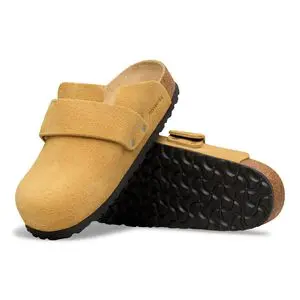 BIRKENSTOCK Loma Suede Leather Clogs - Cork Brown