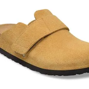 BIRKENSTOCK Loma Suede Leather Clogs - Cork Brown