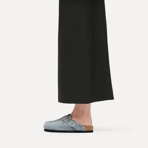 BIRKENSTOCK Boston Rivet Suede Leather Clogs