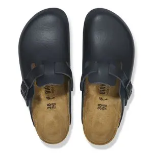 BIRKENSTOCK Boston Pro Natural Leather - Black