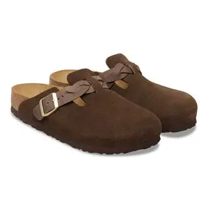 BIRKENSTOCK Boston Braided Suede Leather