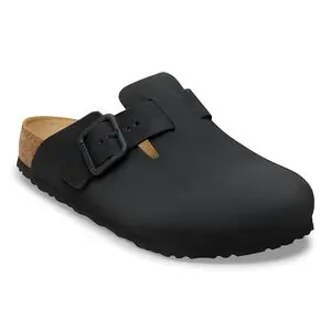BIRKENSTOCK Birkenstock Boston Wire Buckle Nubuck Leather Black