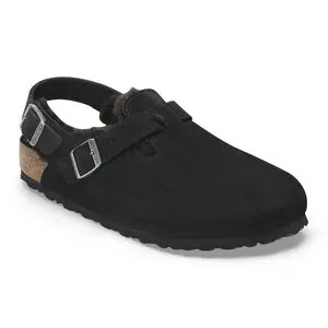 BIRKENSTOCK Tokio Shearling Suede Leather - Black
