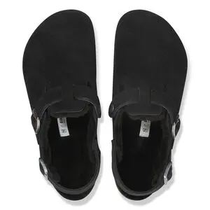 BIRKENSTOCK Tokio Shearling Suede Leather - Black