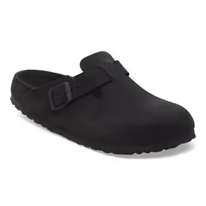 BIRKENSTOCK Boston Nubuck Leather - Black