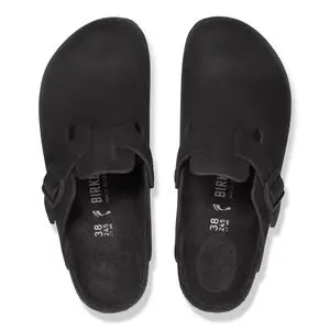 BIRKENSTOCK Boston Nubuck Leather - Black