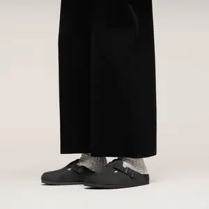 BIRKENSTOCK Boston Nubuck Leather - Black