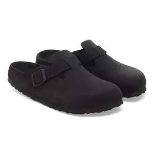 BIRKENSTOCK Boston Nubuck Leather - Black