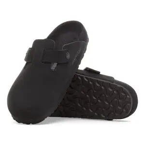 BIRKENSTOCK Boston Nubuck Leather - Black