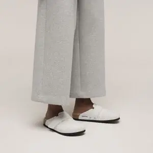 BIRKENSTOCK Loma Shearling Felt Clogs - Oyster