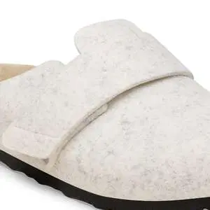 BIRKENSTOCK Loma Shearling Felt Clogs - Oyster