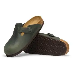 BIRKENSTOCK Boston Natural Leather Oiled - Thyme