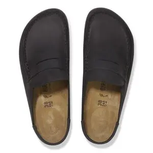 BIRKENSTOCK Naples Wrapped Natural Leather Oiled - Black