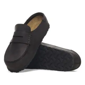 BIRKENSTOCK Naples Wrapped Natural Leather Oiled - Black