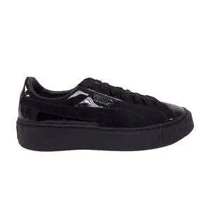 PUMA Wmns Basket Platform Patent Leather - Black