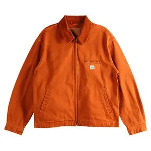 VOWELS Cord Collared Zip Up 'persimmon