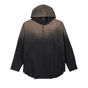 Balenciaga Hooded Shirt - Black