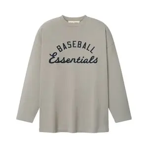 Fear Of God Mlb Boxy Long-sleeve Tee 'seal - Grey