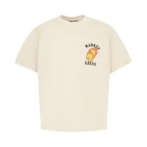 MARKET Flaming Dice T-shirt 'french Oak - Tan