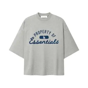 Fear Of God Dodgers Merch Tee 'concrete Heather - Grey